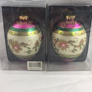 GKI/Bethlehem Glass | Holiday | Vintage Gkibethlehem Glass Egg Shaped ...